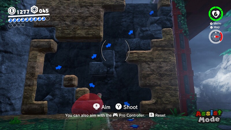 File:SMO Path to the Secret Flower Field Assist Mode Wall.jpg - Super ...