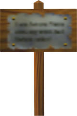 Sign - Super Mario Wiki, the Mario encyclopedia