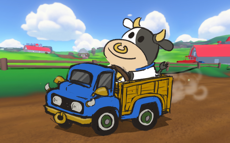File:MKWorld Cow Concept Artwork 1.png - Super Mario Wiki, the Mario ...