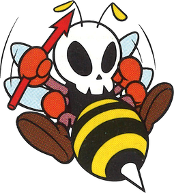 Skeleton Bee - Super Mario Wiki, the Mario encyclopedia
