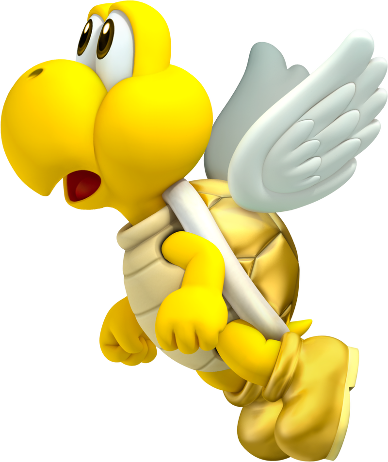 Gold Koopa Paratroopa - Super Mario Wiki, the Mario encyclopedia