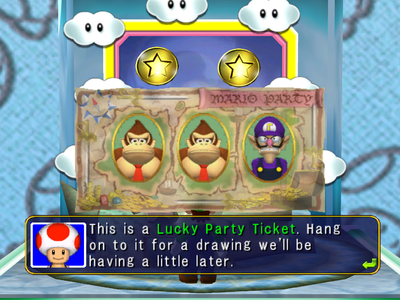 Lucky Party Ticket - Super Mario Wiki, the Mario encyclopedia
