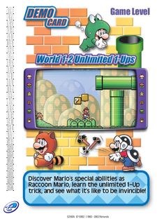 Super Mario Advance 4: Super Mario Bros. 3 e-Reader cards - Super Mario ...