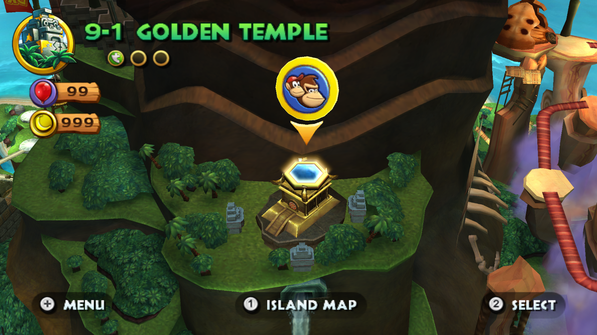 File:DKCR Golden Temple Map.png - Super Mario Wiki, the Mario encyclopedia