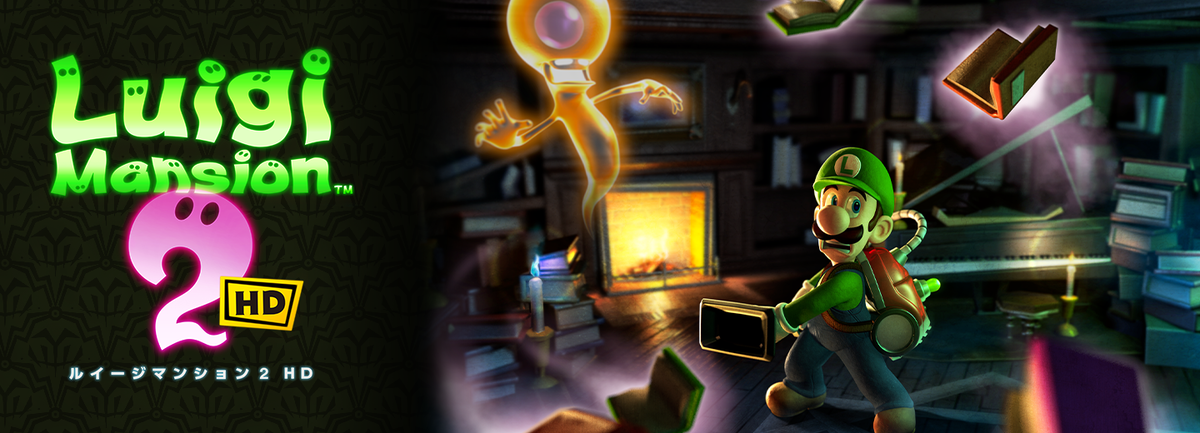 File:LM2HD Luigi and Poltergeist banner.png - Super Mario Wiki, the ...