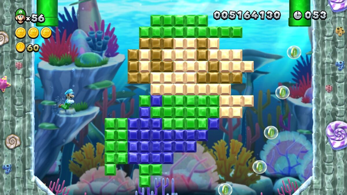 File:NSLU Huckit Beach Resort Luigi Sighting.jpg - Super Mario Wiki ...