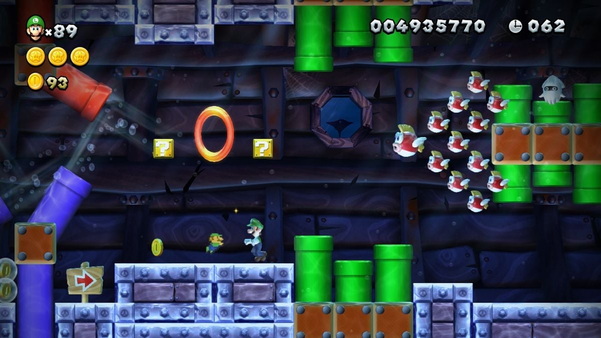 File:NSLU Star Coin Deep Dive Luigi Sighting.jpg - Super Mario Wiki ...