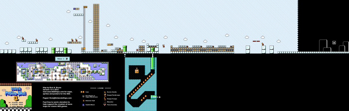 File:SMB3 World 6-10 Map.png - Super Mario Wiki, the Mario encyclopedia