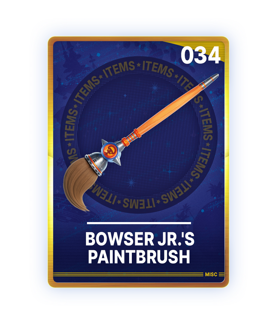 File:TSMGM Bowser Jrs Paintbrush Card Gold.webp - Super Mario Wiki, the ...