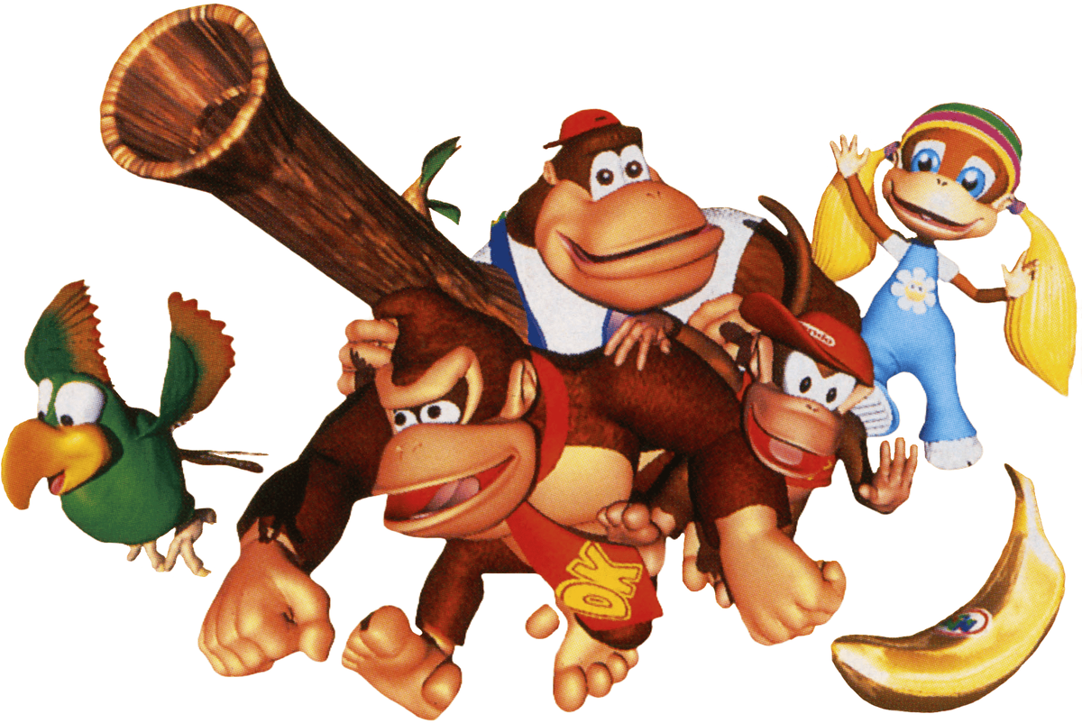 File:DK64 Group art.png - Super Mario Wiki, the Mario encyclopedia