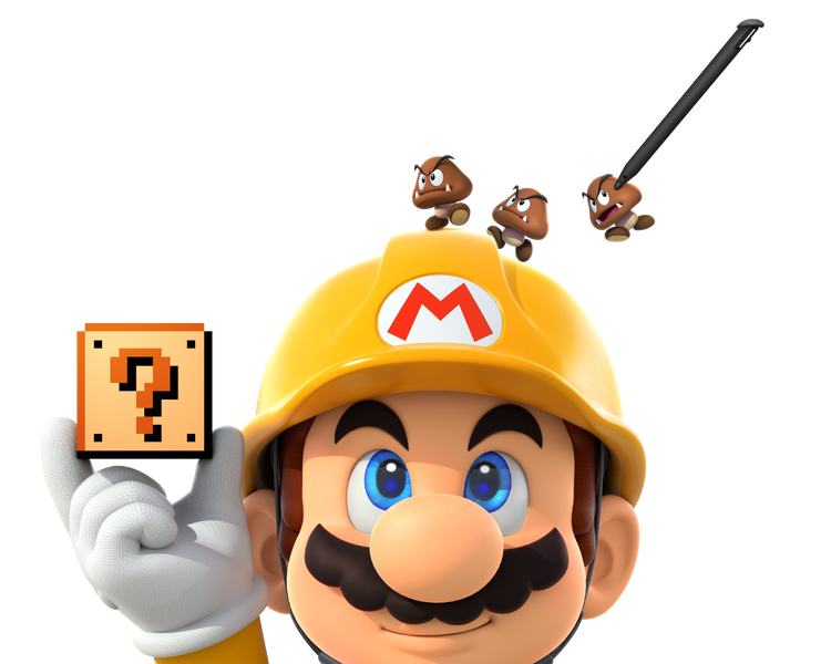 File:SMM3DS Mario and Goombas Artwork.png - Super Mario Wiki, the Mario ...