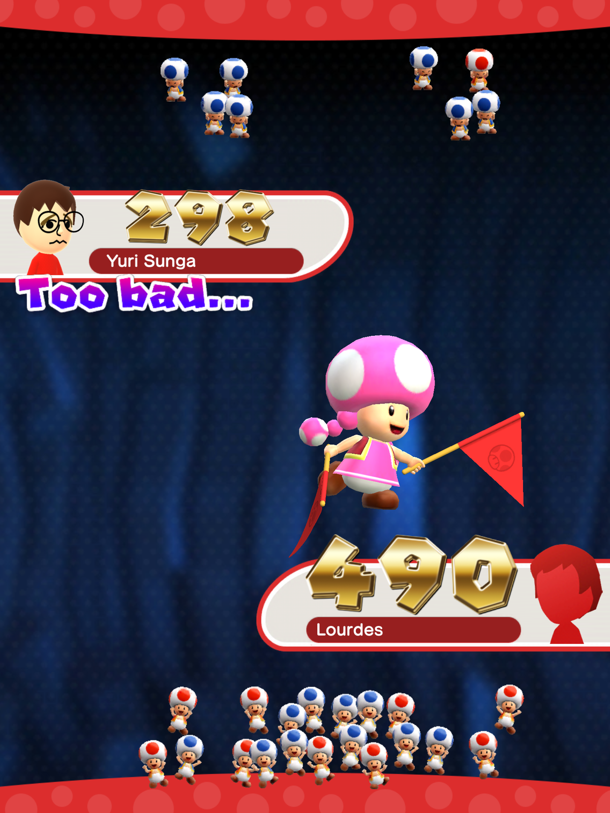 File:Losing a Toad Rally.png - Super Mario Wiki, the Mario encyclopedia