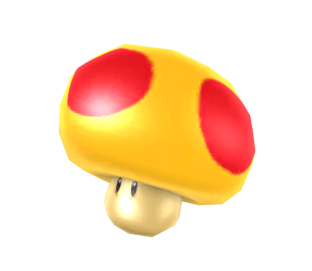 File:MKWMegaMushroomModel.png - Super Mario Wiki, the Mario encyclopedia