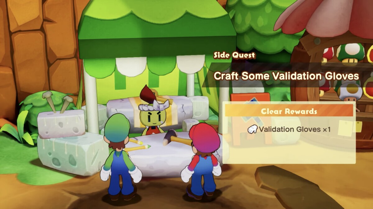 Craft Some Validation Gloves - Super Mario Wiki, the Mario encyclopedia