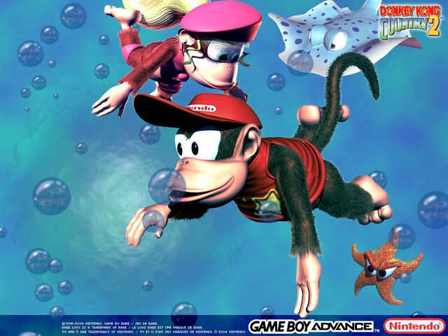 File:DKC2 GBA wallpaper 3.jpg - Super Mario Wiki, the Mario encyclopedia