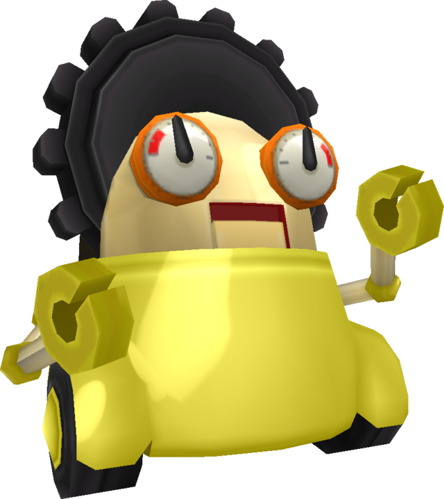 File:SMG Asset Model Gearmo (Yellow).png - Super Mario Wiki, the Mario ...