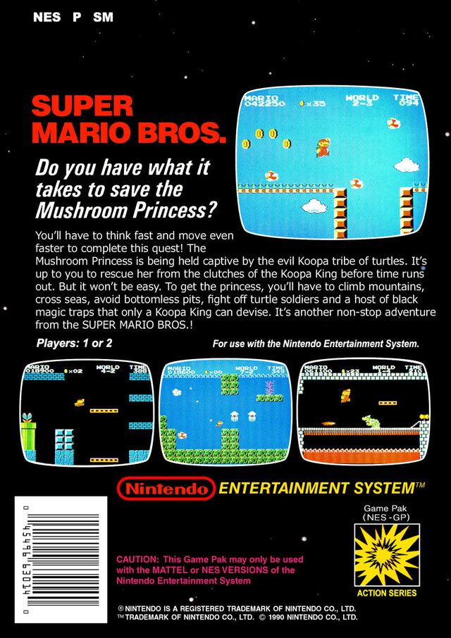 File:SMB - Back Box UK.jpg - Super Mario Wiki, the Mario encyclopedia