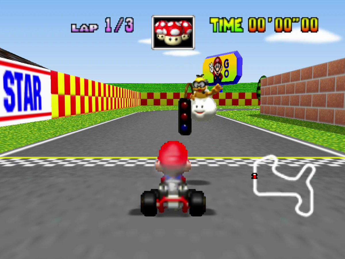 Starting Grid (Time Trials / Battle) - Super Mario Wiki, the Mario ...