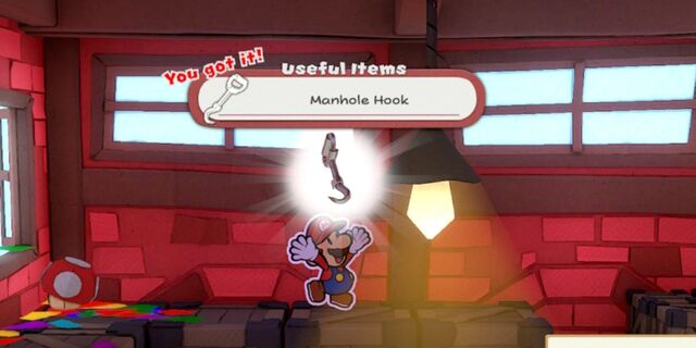 Manhole Hook - Super Mario Wiki, the Mario encyclopedia