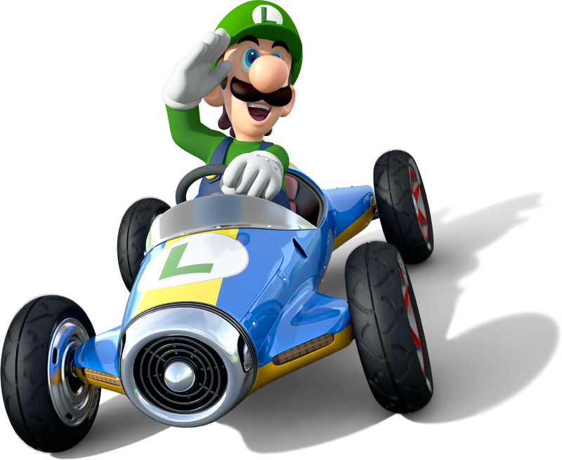 File:Luigi Artwork - Mario Kart 8.png - Super Mario Wiki, the Mario ...