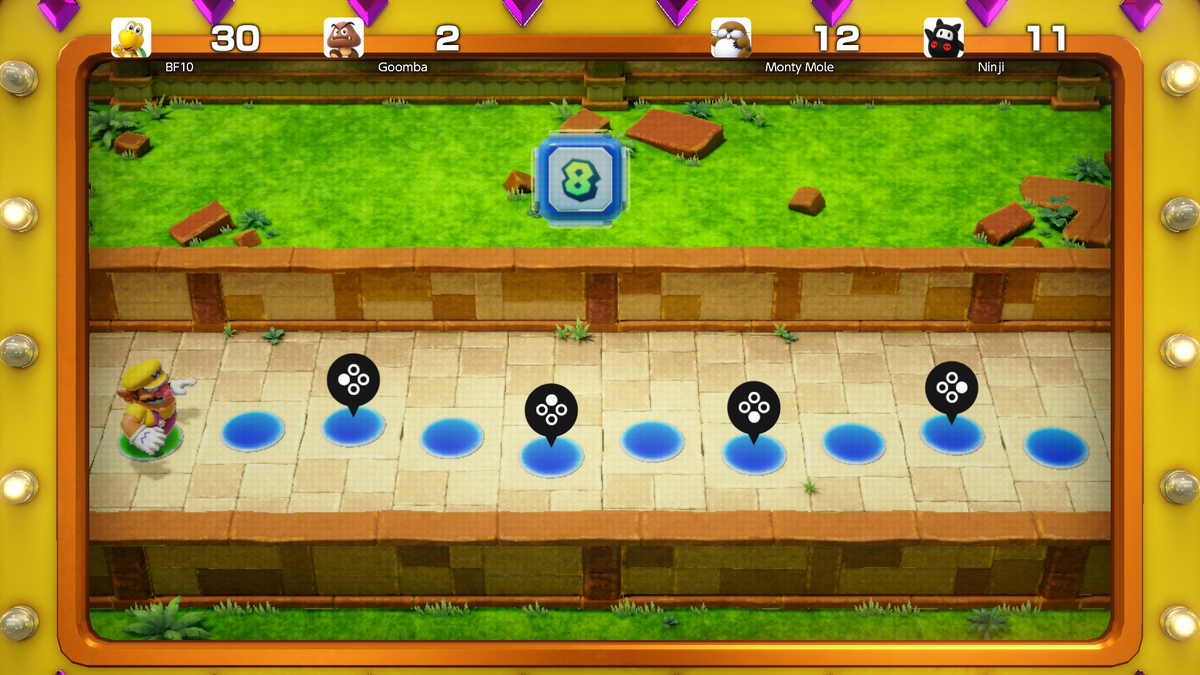 File:SMPJ Wario Buzzer Beater DiceBlock.png - Super Mario Wiki, the ...