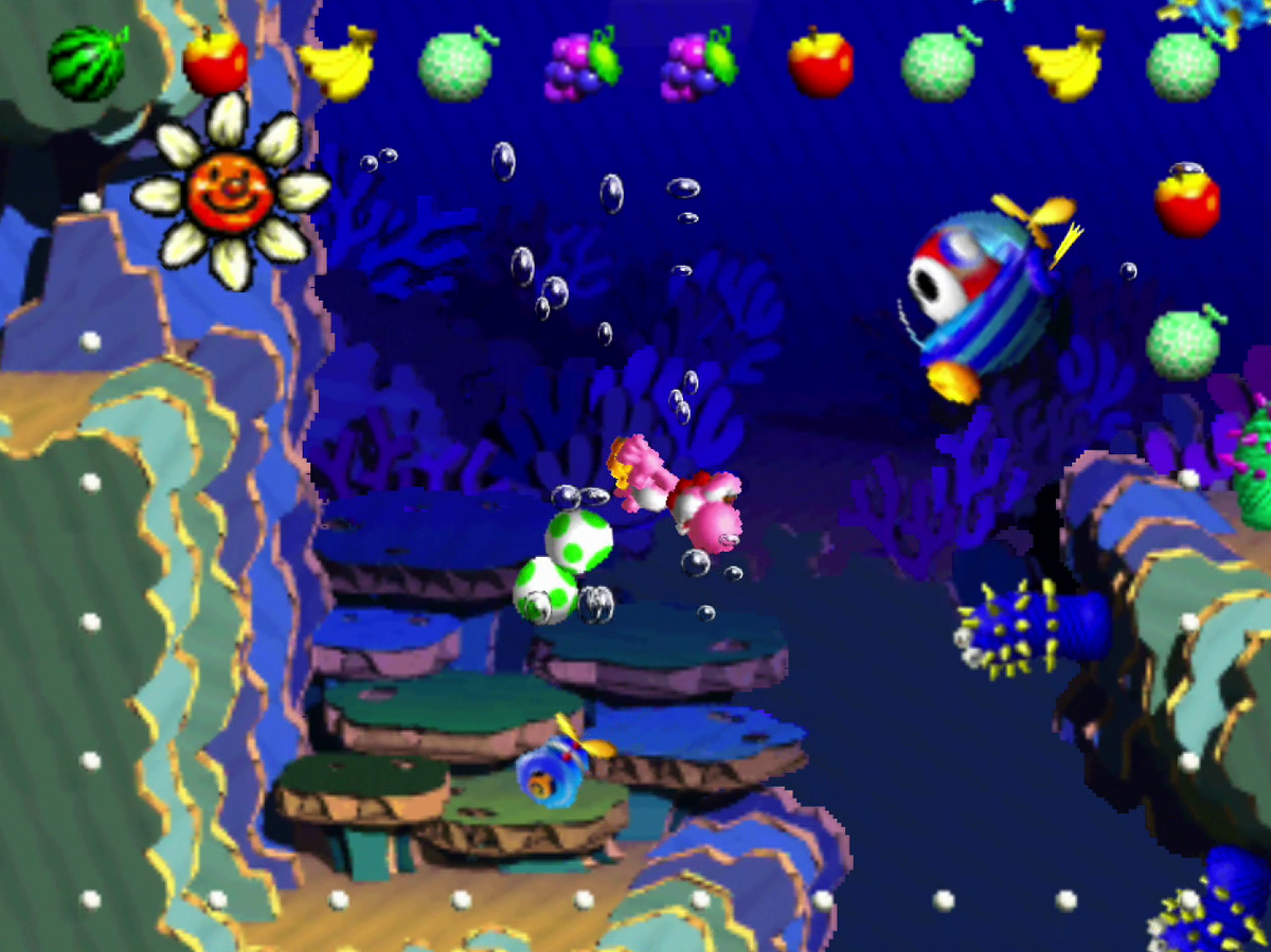 File:NM YS Yoshis in the Seabed.png - Super Mario Wiki, the Mario ...