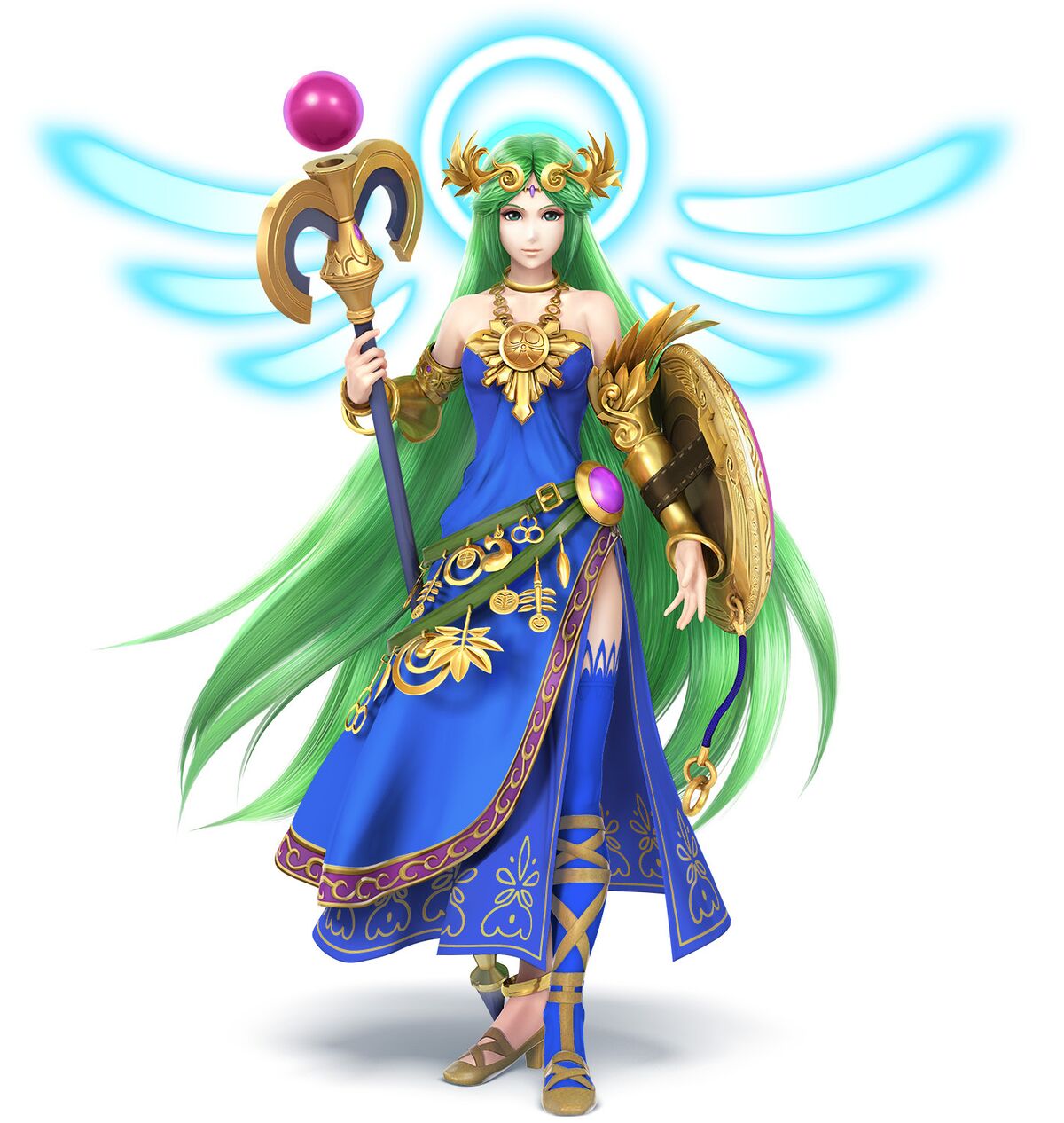 File:Palutena SSB4 Artwork - Blue.jpg - Super Mario Wiki, the Mario encyclopedia