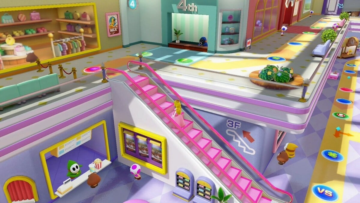 File:SMPJ Rainbow Galleria Escalator.jpg - Super Mario Wiki, the Mario ...