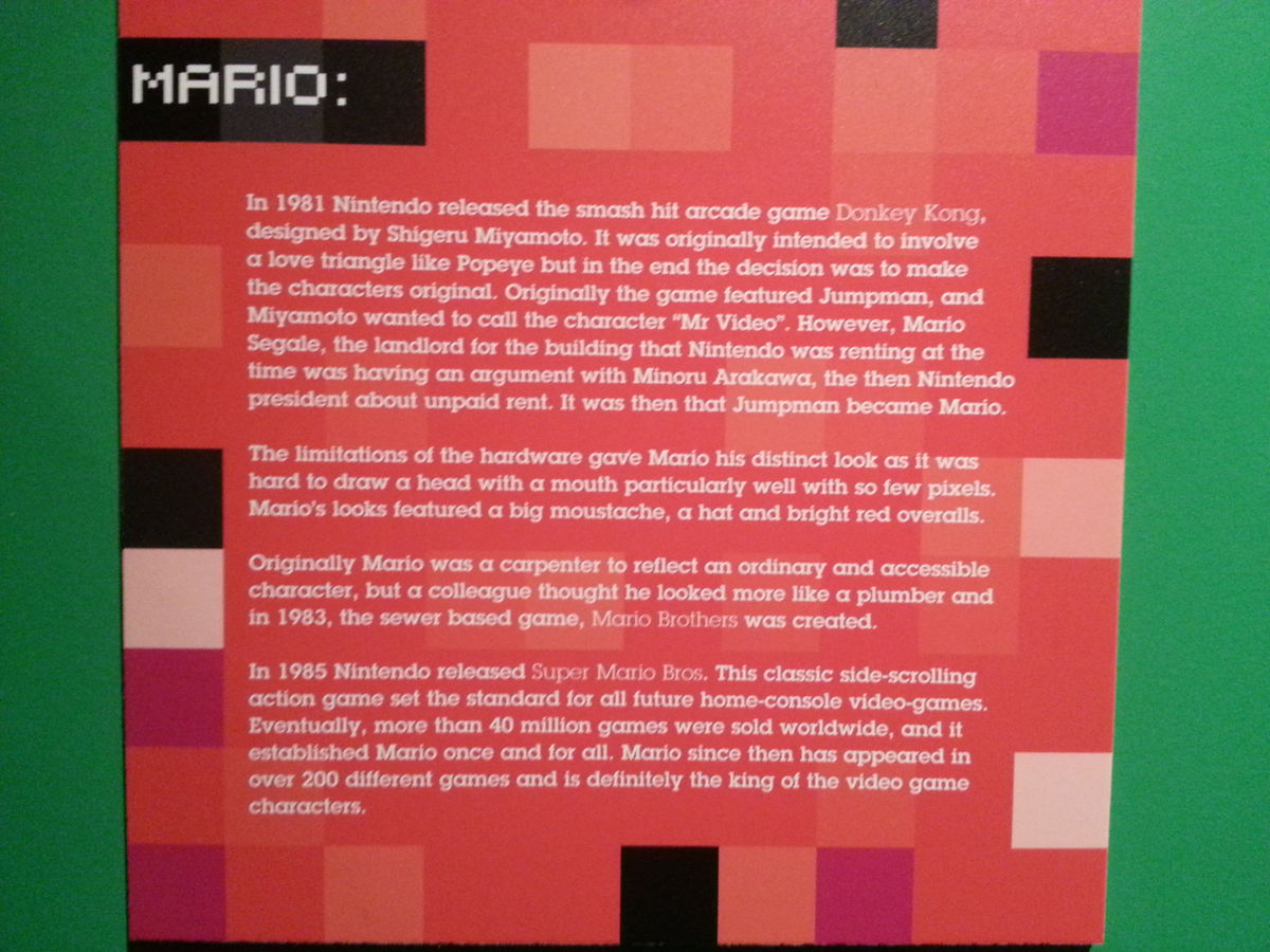 File Mario History Game On Exhibit Super Mario Wiki The Mario