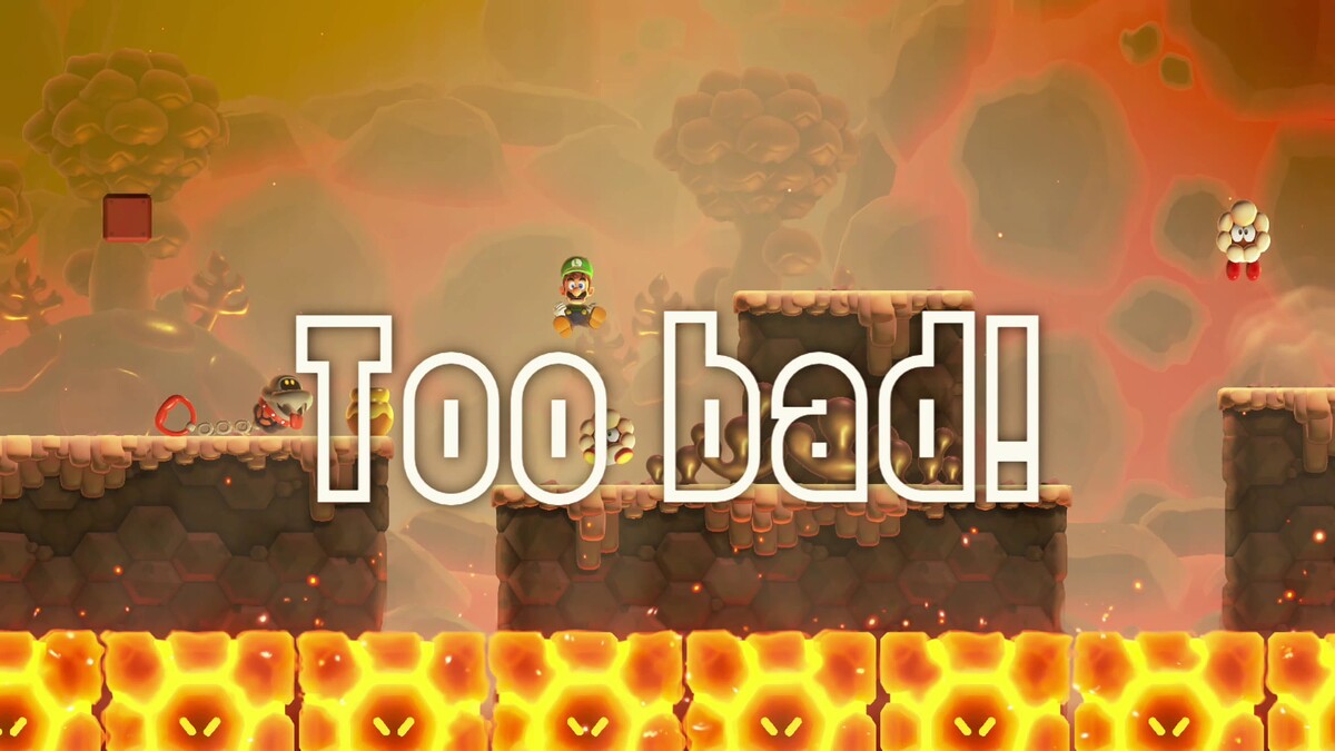File:NM SMBW Too Bad!.jpg - Super Mario Wiki, the Mario encyclopedia
