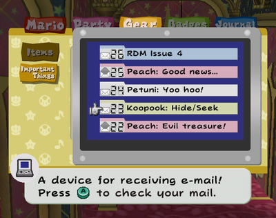 Talk:Mailbox SP - Super Mario Wiki, the Mario encyclopedia