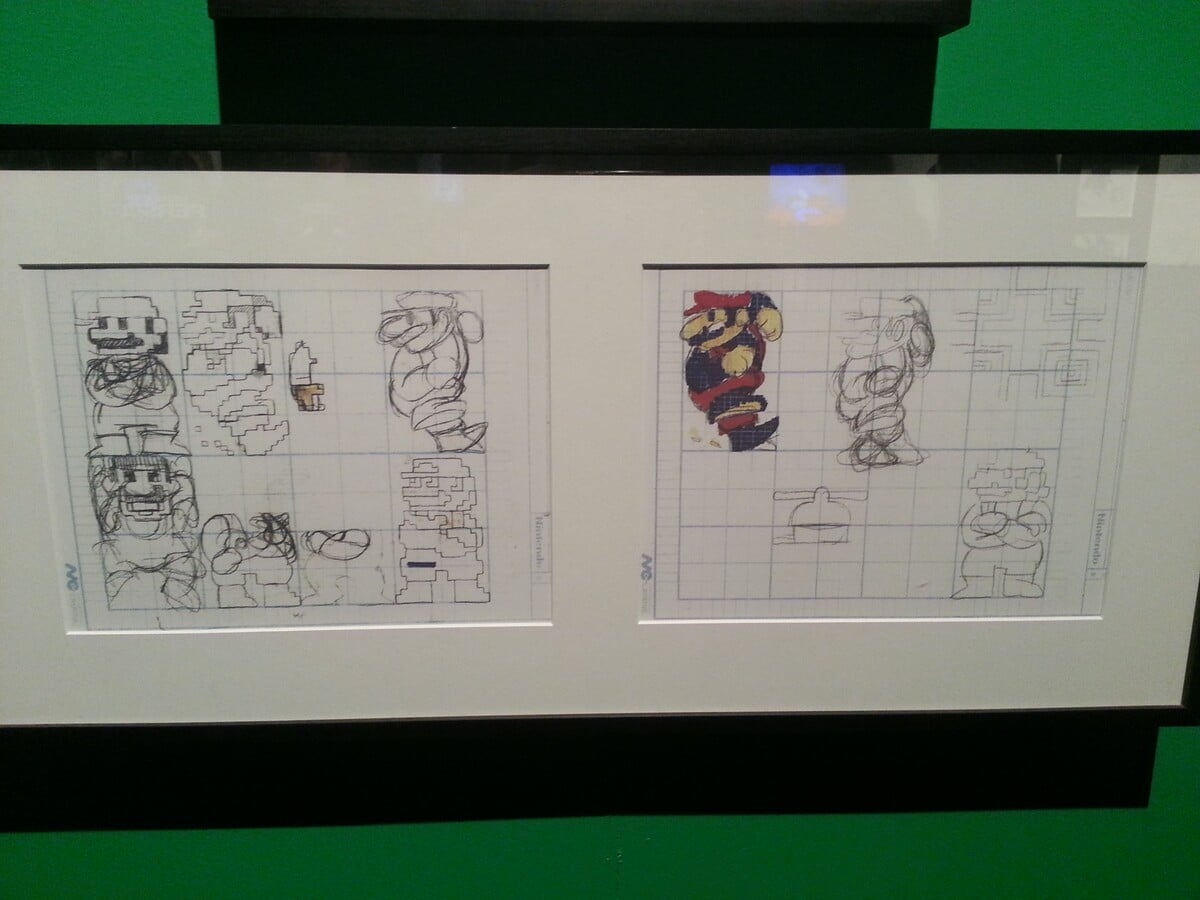 File:SMB Mario concept sketch display.jpg - Super Mario Wiki, the Mario ...