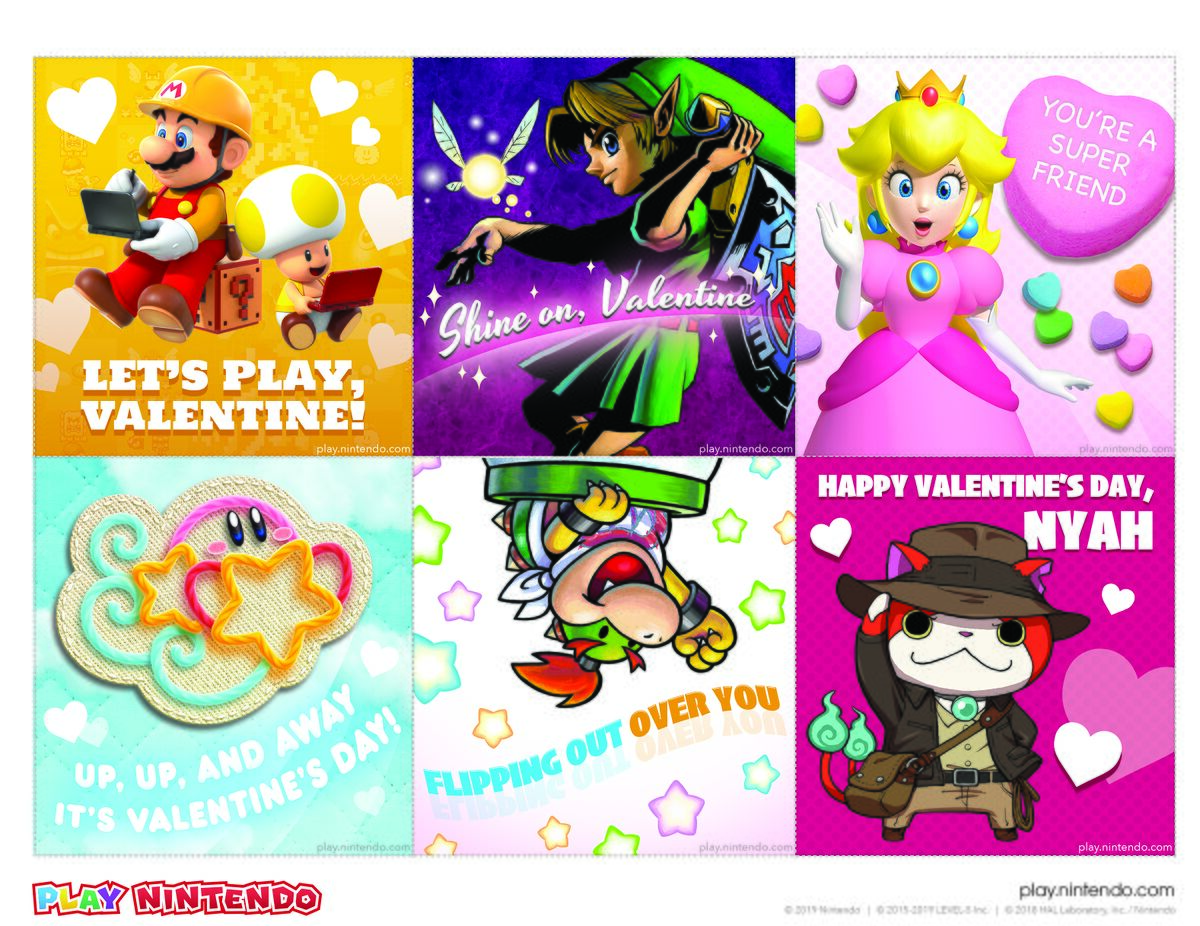 File:Nintendo Printable Valentine's Day Cards HQ.jpg - Super Mario Wiki ...