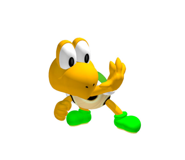 File:SSBM Koopa Troopa Trophy Model.png - Super Mario Wiki, the Mario ...