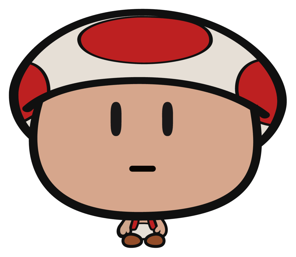 File:Big head red Toad PMTOK sprite.png - Super Mario Wiki, the Mario ...