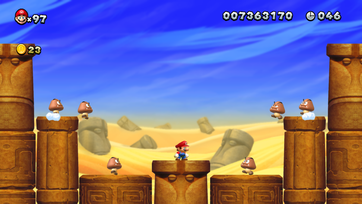 File:NSMBU Goomba Enemy Course.png - Super Mario Wiki, the Mario ...