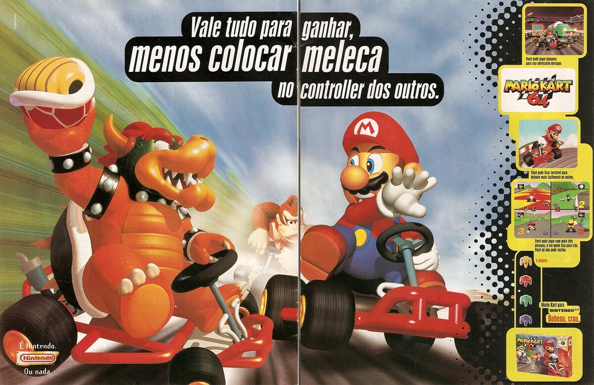 File:MK64 Print ad BR.jpg - Super Mario Wiki, the Mario encyclopedia