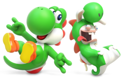 Rabbid Yoshi - Super Mario Wiki, the Mario encyclopedia