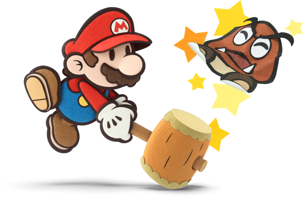 File:PMSS - Mario Hammer Goomba Artwork.png - Super Mario Wiki, the ...