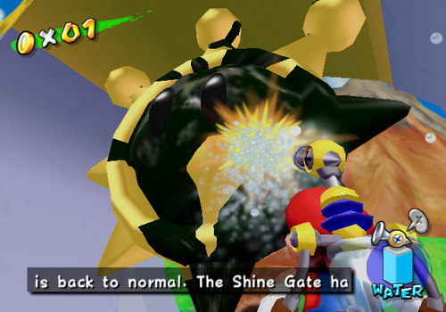 The Shine Gate Sparkle - Super Mario Wiki, the Mario encyclopedia