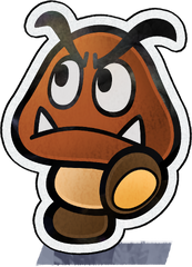 Paper Goomba - Super Mario Wiki, the Mario encyclopedia