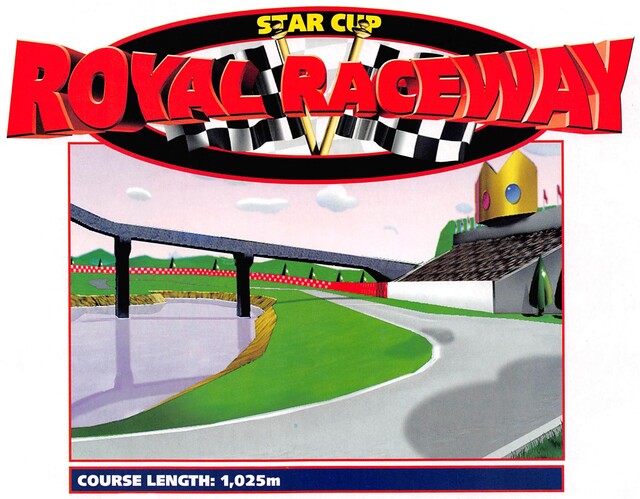 File:MK64 Royal Raceway art.jpg - Super Mario Wiki, the Mario encyclopedia