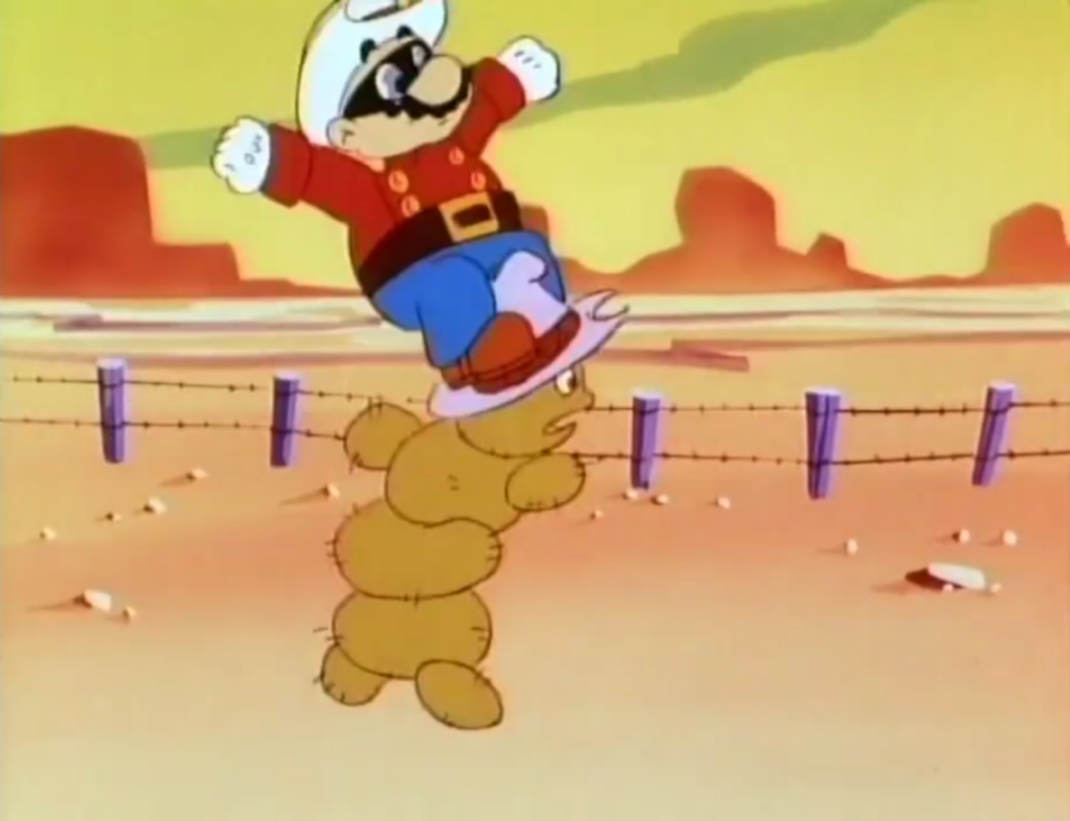 File:Mario defeating Pokey saddler.png - Super Mario Wiki, the Mario ...