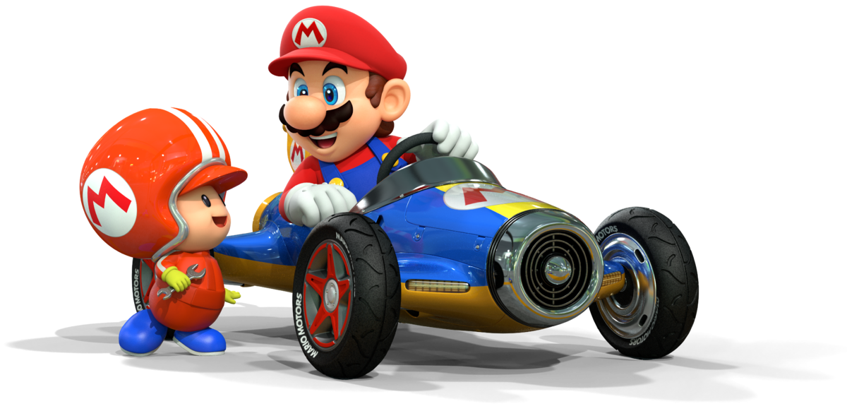 File:Mario and Toad Mechanic Artwork - Mario Kart 8.png - Super Mario ...