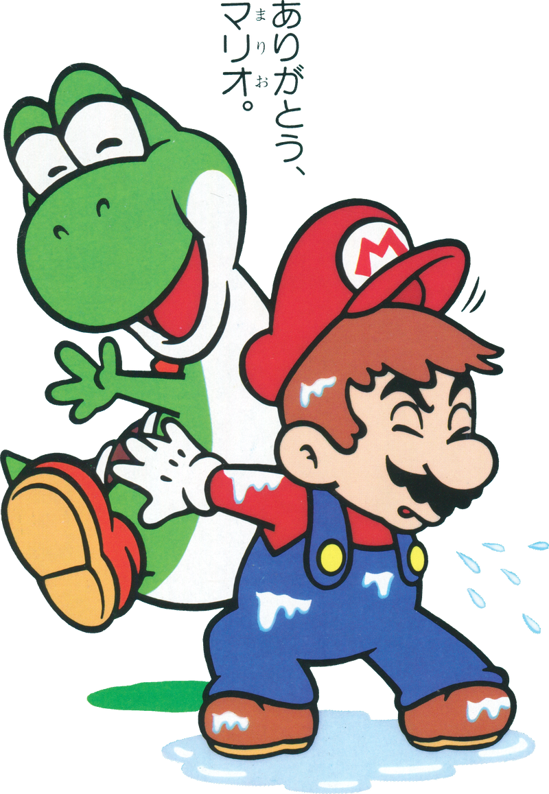 File:SMWGPB6 Yoshi Thanking Mario.png - Super Mario Wiki, the Mario ...