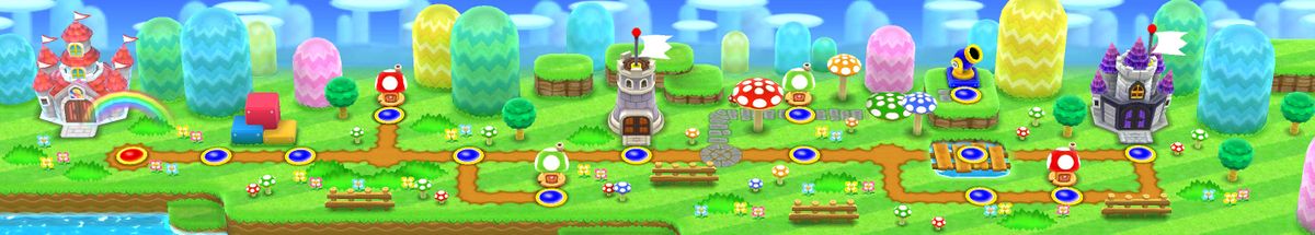 File:NSMB2 Complete World 1 Map.jpg - Super Mario Wiki, the Mario ...