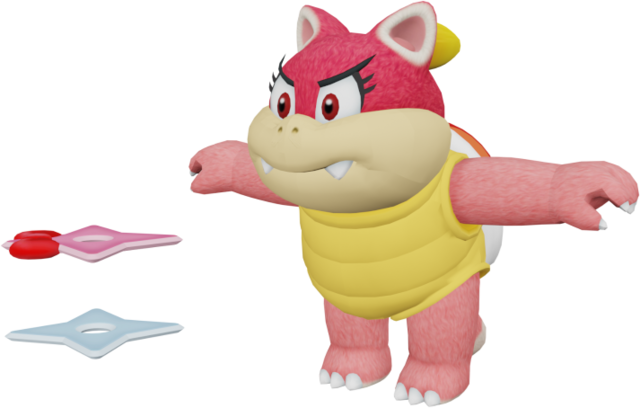 File:SM3DWBF Model Cat Pom Pom.png - Super Mario Wiki, the Mario ...