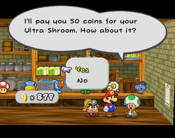 List of selling prices in Paper Mario: The Thousand-Year Door - Super ...