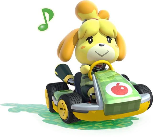 File:MK8DX Isabelle.png - Super Mario Wiki, the Mario encyclopedia