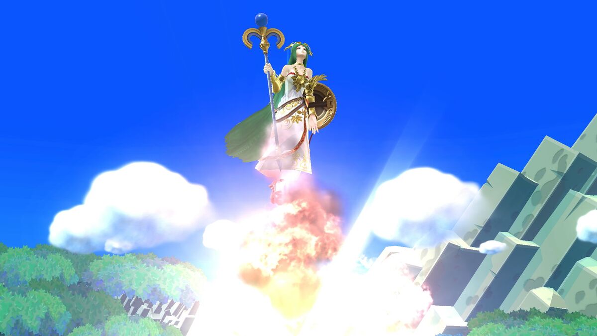 File:Palutena Rocket Jump Wii U.jpg - Super Mario Wiki, the Mario ...